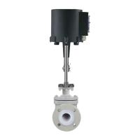 China SONGO Electric Fluorine Lined Modulating Control Valve 4-20ma Flange Carbon Steel 16bar Electric Single Seated Control Valve for acid and alkali resistant for sale