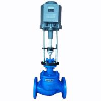 China SONGO Regulation Electric single-seat Control Valve Carbon Steel Flange End AC380V 16bar Electric Single Seat Equal Percentage Modulating Valve for steam 220 degree for sale