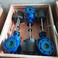 China SONGO Regulation Electric single-seat Control Valve Carbon Steel Flange End AC380V 16bar Electric Single Seat Equal Percentage Modulating Valve for steam 220 degree for sale