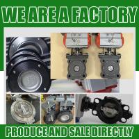 China Double Eccentric Pneumatic Wafer Butterfly Valve ANSI 150Lb 2inch RTFE Seat Carbon Steel for sale