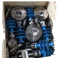 China Pneumatic Ventilation Butterfly Valve Double Acting 16bar 310S Hot Gas Flange For 1000 Degrees Gas for sale