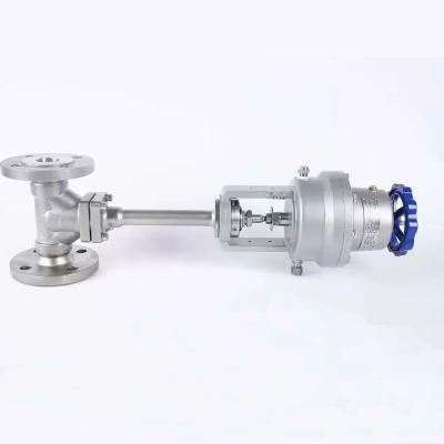 China SONGO Cryogenic Cut off Valve Socket Weld Type Pneumatic Emergency Shut off Valve flange type Liquefiede Oxygen DJ66F-40P for sale