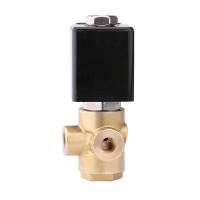 China 3 Way Solenoid Valve Brass Direct Acting Normally Closed Water Valve 220VAC for sale