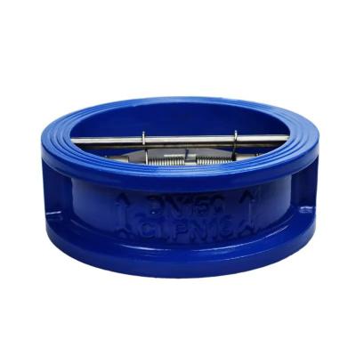 China SONGO Ductile Iron Wafer Check Valve 8 Inch Dual Plate SS304 Disc Butterfly Type Wafer Check Valve for sale