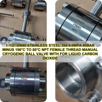 China -196 Degree Cryogenic Valve LNG LN2 LO2 LAr Low Temperature High Pressure for sale