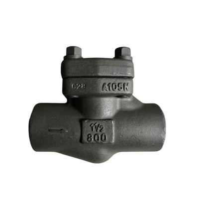 China A105 Forged Steel Swing Check Valve 1/2 Inch Class 800 BSP Threaded Socket Weld For 425 Degree Steam for sale