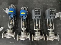 China SONGO electrci temp control valve 220VAC 24VDC SS304 PN16 Heating type, Cooling type for 220degree High-temperature steam and hot oil for sale