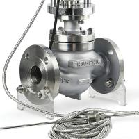 China SONGO electrci temp control valve 220VAC 24VDC SS304 PN16 Heating type, Cooling type for 220degree High-temperature steam and hot oil for sale
