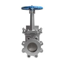 China SS304 Lug Wafer Type PN16 150LB Knife Gate Valve for Slurry Discharge with Handwheel for sale