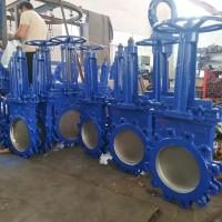 China SS304 Lug Wafer Type PN16 150LB Knife Gate Valve for Slurry Discharge with Handwheel for sale
