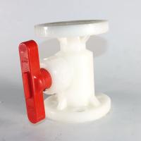 China SONGO viton seal Din PN16 flange PVDF ball valve with hand lever for anti-corrosive alkali for sale