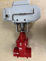 China SONGO Cast Iron Electric Groove Gate Valve For Water Fire Fighting System for sale