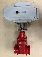 China SONGO Cast Iron Electric Groove Gate Valve For Water Fire Fighting System for sale