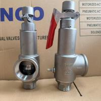 China SONGO Stainless steel 304 thread type full opening safety valve for steam boiler pressure relief valve 200degree for sale