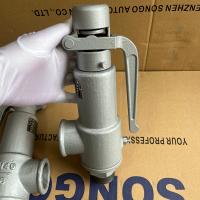 China SONGO Stainless steel 304 thread type full opening safety valve for steam boiler pressure relief valve 200degree for sale
