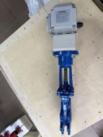 China SONGO Electric Knife Gate Valve For Slurry Carbon Steel PN16/Class 150 Flange 24VDC Motorized Slide Gate Valve for sale