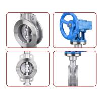 China Songo triple eccentric hard-sealed wafer butterfly valve  stainless steel 304 with worm wheel 425 degree for sale