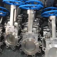 China SONGO manual knife gate valve 150lb lug wafer type SS304 carbon steel dual-way NBR PTFE viton sealed for sale