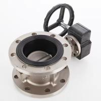China SONGO Manual flange butterfly valve PN16 ANSI 150LB  epdm seal SS304 Ductile Cast Iron with Handle and handwheel for sale
