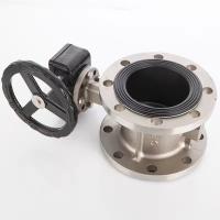 China SONGO Manual flange butterfly valve PN16 ANSI 150LB  epdm seal SS304 Ductile Cast Iron with Handle and handwheel for sale