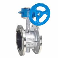 China SONGO Manual flange butterfly valve PN16 ANSI 150LB  epdm seal SS304 Ductile Cast Iron with Handle and handwheel for sale