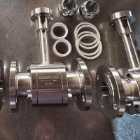 China Songo cryogenic 3 piece flange ball valve pctfe seal 16bar 150lb SS304 SS316 for LNG LN2 -196 degree for sale