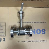 China Songo cryogenic 3 piece flange ball valve pctfe seal 16bar 150lb SS304 SS316 for LNG LN2 -196 degree for sale