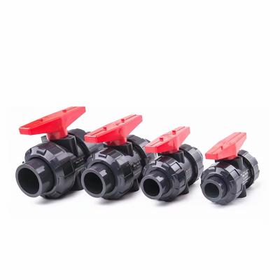 China SONGO UPVC True union ball valve thread socket type epdm seal full bore with acid and alkali resistant for sale