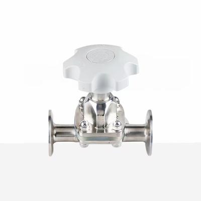China SONGO Sanitary Diaphragm Valve Tri-clamp SS304 SS316 EPDM PTFE Diaphragm 0-10bar with handwheel for sale