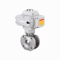 China SONGO Electric italy type wafer ball valve WCB stainless steel 304 PN16 with Ptfe seal full bore motorized ball valve for sale
