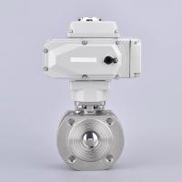 China SONGO Electric italy type wafer ball valve WCB stainless steel 304 PN16 with Ptfe seal full bore motorized ball valve for sale