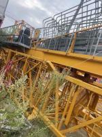 China Zoomlion Used Tower Cranes WA6013-8 Flat Top 8t Max Lifting Capacity for sale