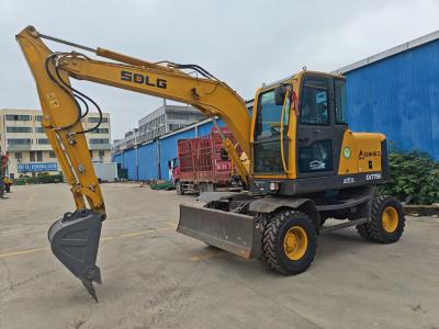 China 2024 SDLG EA775H 7 Ton Wheeled Excavator 0.32 m3 Bucket 48 kW for sale