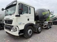 China 2020 ZOOMLION Used Concrete Mixer Truck 12m3 8x4 Four Axle for sale