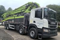 China 2020 Used ZOOMLION ZLJ5440THBSF 63M Concrete Pump Truck SCANIA Chassis Euro VI for sale