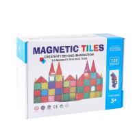 China Magnetic Building Blocks 100 120 Pieces Magnet Toys Building Strongest Magnetic Tiles for sale
