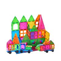 China Magnetic Building Blocks 100 120 Pieces Magnet Toys Building Strongest Magnetic Tiles for sale