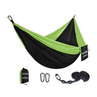 China New Custom Nylon Camping Hammock Child's Colourful Portable Hammock with Tree Straps for sale