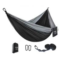China New Custom Nylon Camping Hammock Child's Colourful Portable Hammock with Tree Straps for sale