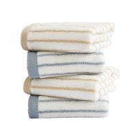 China 100 Cotton Towel Manufacturers Striped Custom Stripe Towel for Bath Travel Hotel Parties & Perfect for Daily Use for sale