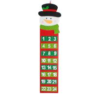 China Reusable Countdown to Christmas Advent Calendar Felt Hanging Advent Calendar for Kids Decorations Gifts for sale