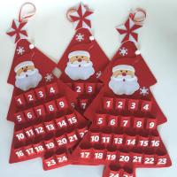 China OurWarm Christmas Advent Calendar 24 Days Countdown Calendar for Home Classroom Door Wall Hanging Christmas Decorations for sale
