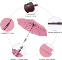 China Pink Outdoor Folding Umbrella High Quality China Windproof Automatic Umbrellas for Men Women Teenage for sale
