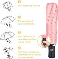 China Pink Outdoor Folding Umbrella High Quality China Windproof Automatic Umbrellas for Men Women Teenage for sale