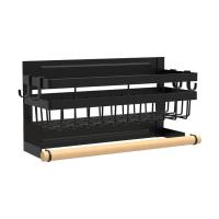 China Hot Sale Custom Metal Magnetic Fridge Shelf for Kitchen Home Refrigerator Microwave Oven Space Saving for sale