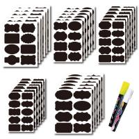 China Mason Jar Chalkboard Labels Erasable Removable Waterproof Bulk Blackboard Sticker Label for sale