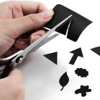 China Kitchen Bottle Irregular Shaped PVC Adhesive Chalkboard Blackboard Stickers Label for sale