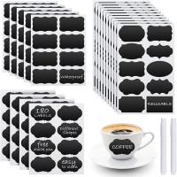 China Kitchen Bottle Irregular Shaped PVC Adhesive Chalkboard Blackboard Stickers Label for sale