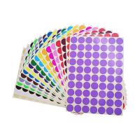 China Round Chalkboard Labels Stickers Custom Erasable Reusable Colored Circle Dot Stickers for sale