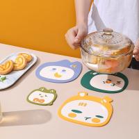 China Support custom wholesale PVC silicone rubber non slip heat insulation animal shape tea cup coaster for sale